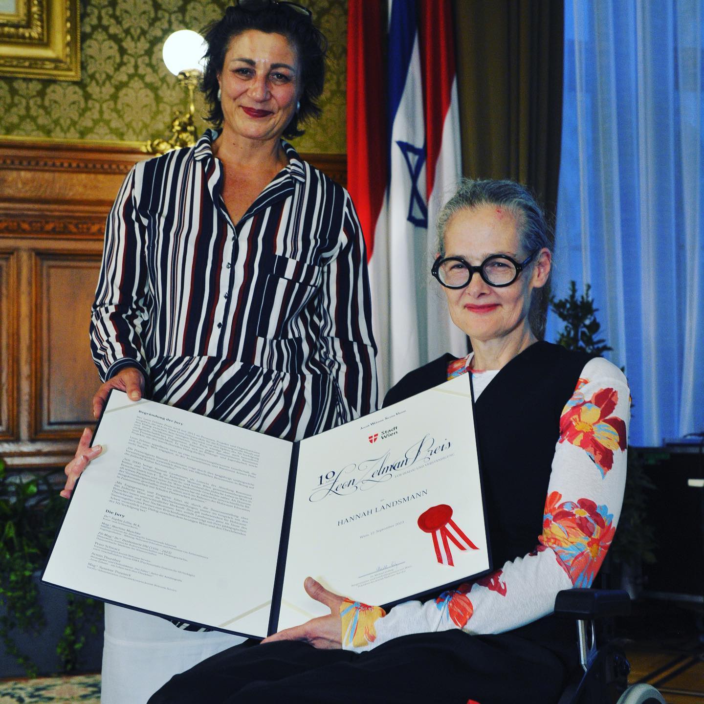 Cross-generational mediation work: Leon Zelman Prize goes to Hannah ...